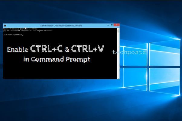 How To Allow Ctrl C Ctrl V For Copy Pasting In Windows CMD